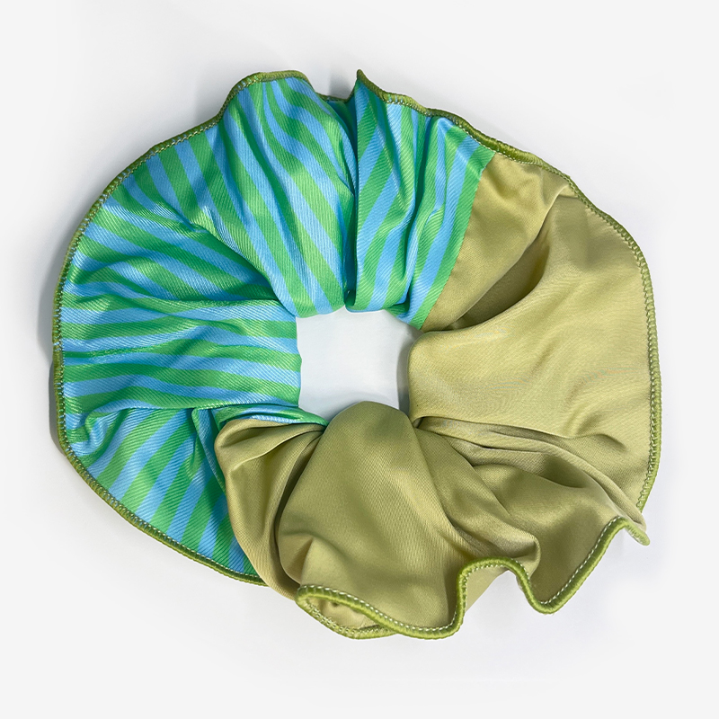 Scrunchie Mint Stripes - li-oh.se